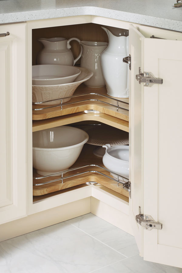 Base Lazy Susan Cabinet with Chrome Rails - Schrock Base Lazy Susan Cabinet with Chrome Rails - Schrock